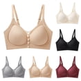 COMVALUE Jelly Front Closure Bras Women No Underwire Seamless Full ...