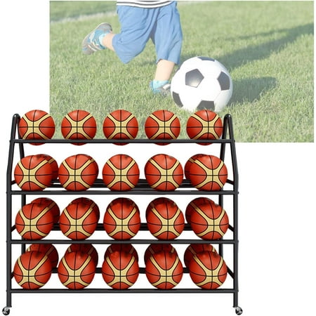 Basketball Display Garage Storage Ball Rack Balls Storage Holder ...