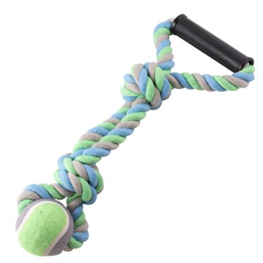 Vibrant Life Chomp and Tug Buddy Rope and Spikey Balls Dog Chew Toy ...