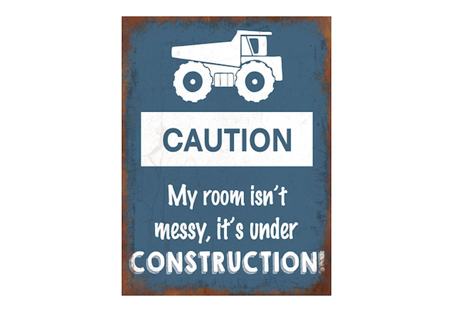 "Kid's Room Construction" Metal Sign - Walmart.com