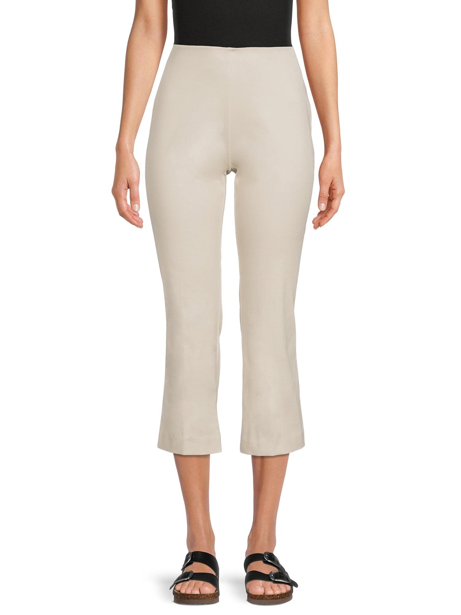 Time and Tru Women's Mid Rise 25" Inseam with Side Zip Closure Kick ...