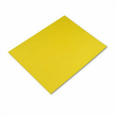 Coated Poster Board, 22" x 28", Yellow, 6 Ply, Pack of 25 - Walmart.com