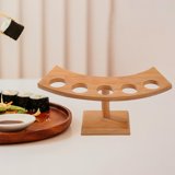 deevoka Sushi Display Stand Wooden Sushi Roll Holder for Restaurant ...