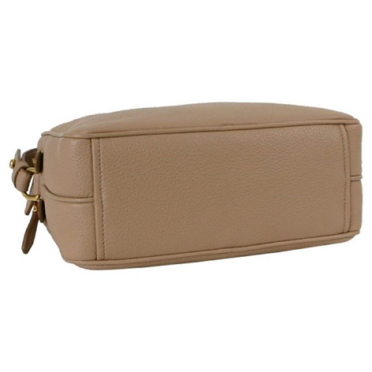 New Prada Beige Vitello Phenix Leather Double Zip Crossbody New Prada Beige Vitello Phenix Leather Double Zip Crossbody