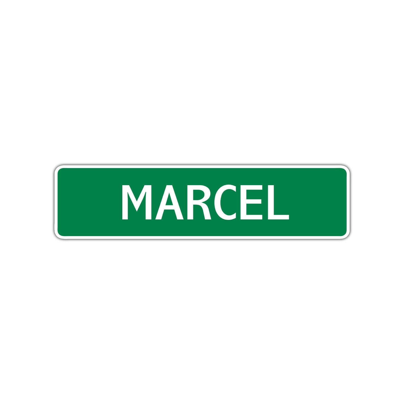 Marcel Boys Children Name Letter Printed Plaque Decoration Label Indoor ...