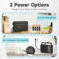 1 Portable AM FM Radio with Large , AC Plug-in or Operated, Telescopic ...