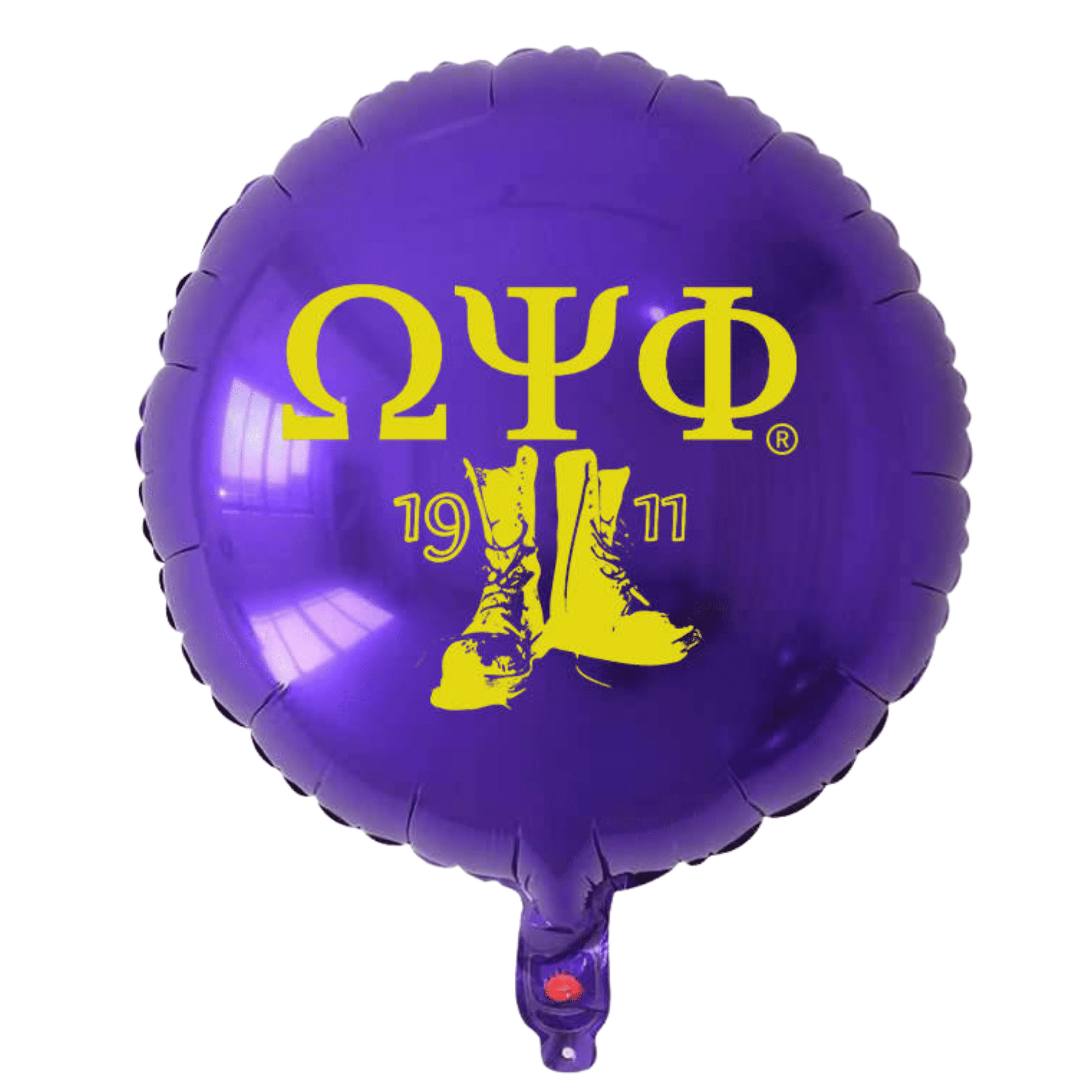 Ten (10) Omega Psi Phi, 18-inch Round Mylar/Foil Party Balloons ...