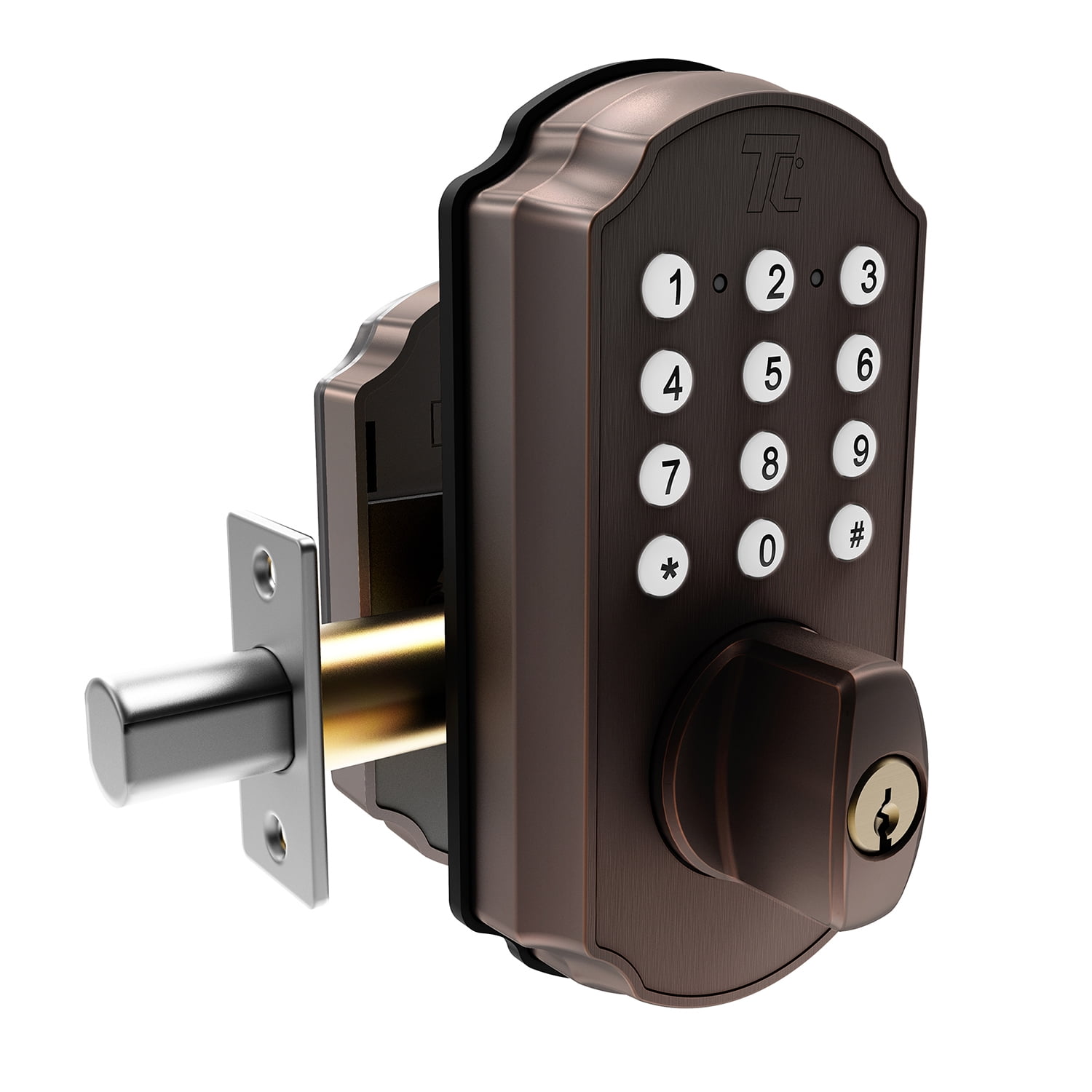 TURBOLOCK TL114 Keyless Door Lock With Keypad And Voice Prompts TURBOLOCK TL114 Keyless Door Lock With Keypad And Voice Prompts