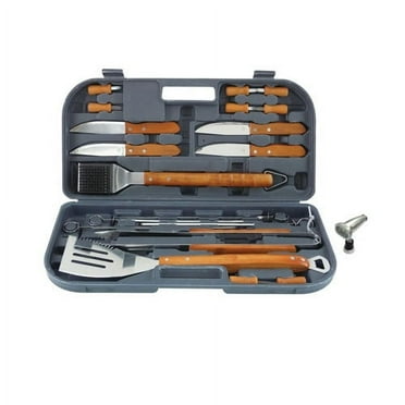 Mr. Bar-B-Q - Stainless Steel Grill Tool Set With Bonus Thermo Fork ...