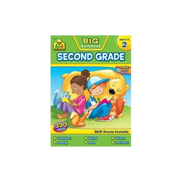 School Zone Big Second Grade Workbook: Homeschool Learning with Reading ...