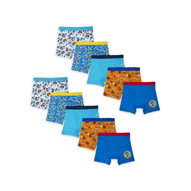 Paw Patrol Boys Boxer Brief, 10 Pack Underwear, Sizes 4-6 - Walmart.com