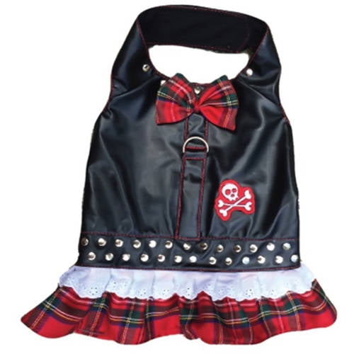 Harness Dress, Biker Red Plaid, XXS - Walmart.com