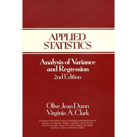 Pre-Owned Applied Statistics : Analysis of Variance and Regression - Walmart.com