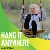 Swurfer Sway Premium Coated Maple Wood Outdoor Swing with Strong ...