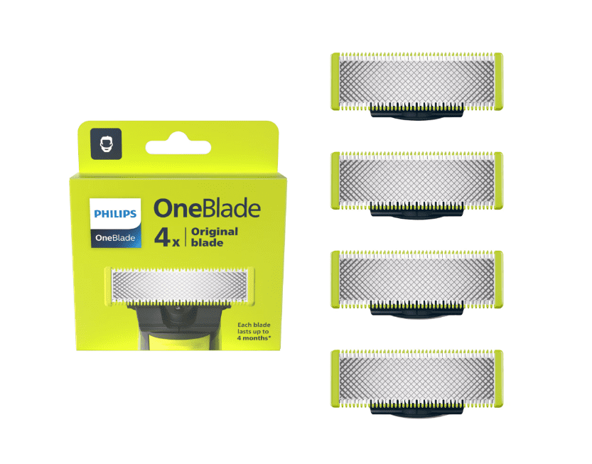 Recortadora Philips OneBlade QP240/50 con 4 cuchillas para rostro y ...