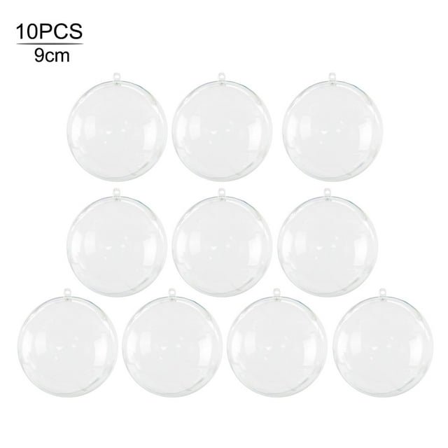 Christmas Clear Bubbles Transparent Ball Plastic Fillable Sphere ...