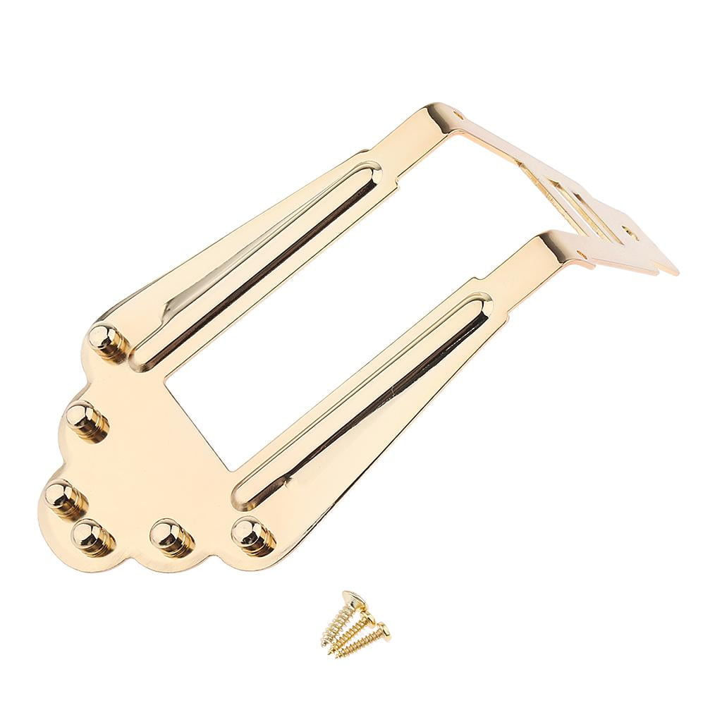 Guitar Tailpiece Bridge for Archtop Jazz Guitar Replacement, Golden ...