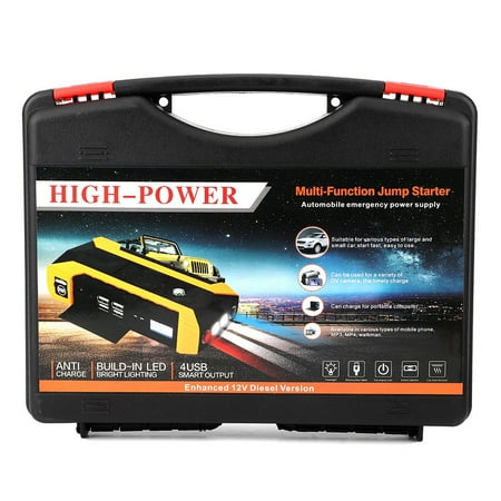 FLAMEEN Car Jump Starter, Portable Jumper Cable With Digital Display ...