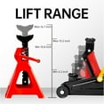 2 Ton (4400 lbs) Low Profile Hydraulic Floor Jack, Equipped with Blow ...