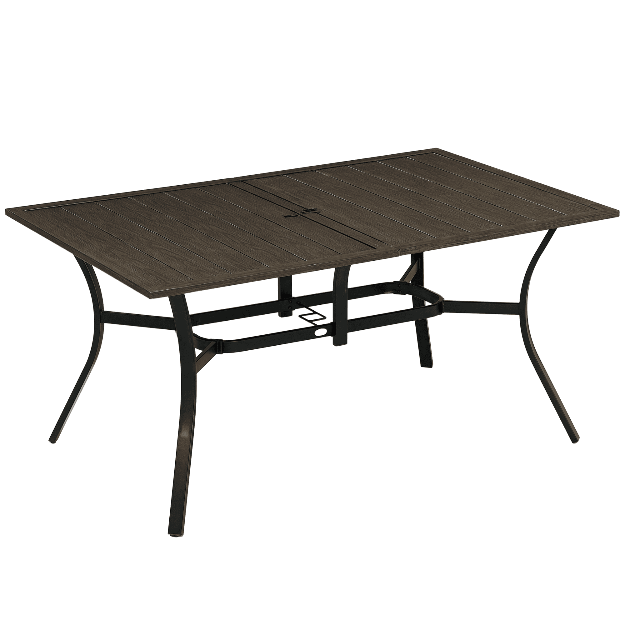 Click here for Outsunny 59 Inch Outdoor Dining Table For Six With... prices