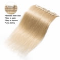 Benehair Clip-In Hair Extensions One Piece Human Hair Extensions 100% ...
