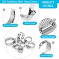 30 Pcs 3/8"~5/8"(10-16mm) 304 Stainless Steel Hose Clamps-Worm Drive ...