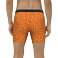 Disketp Orange Glitter Men's Boxer Briefs Men’s Underwear Boxer Briefs ...