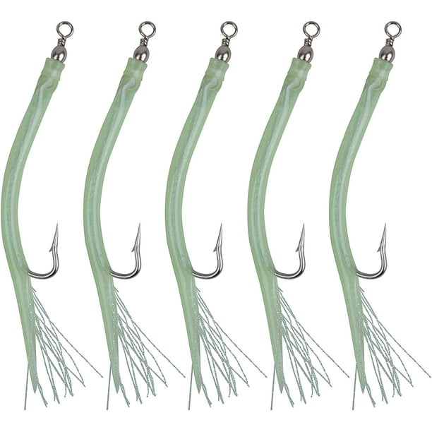 Striped Bass Tube Lures Cod Rig Tube Teaser with Stainless Steel Hook ...