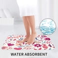 3 Piece Bathroom Rugs Set Flannel Non-Slip U-Shaped Mat For Toilet ...
