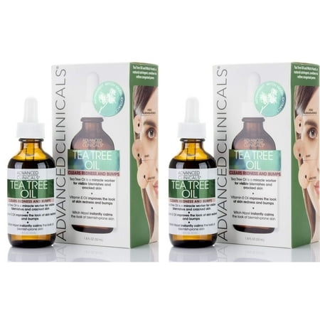 Advanced Clinicals Tea Tree Oil Facial Skin Care Serum Spot Treatment ...
