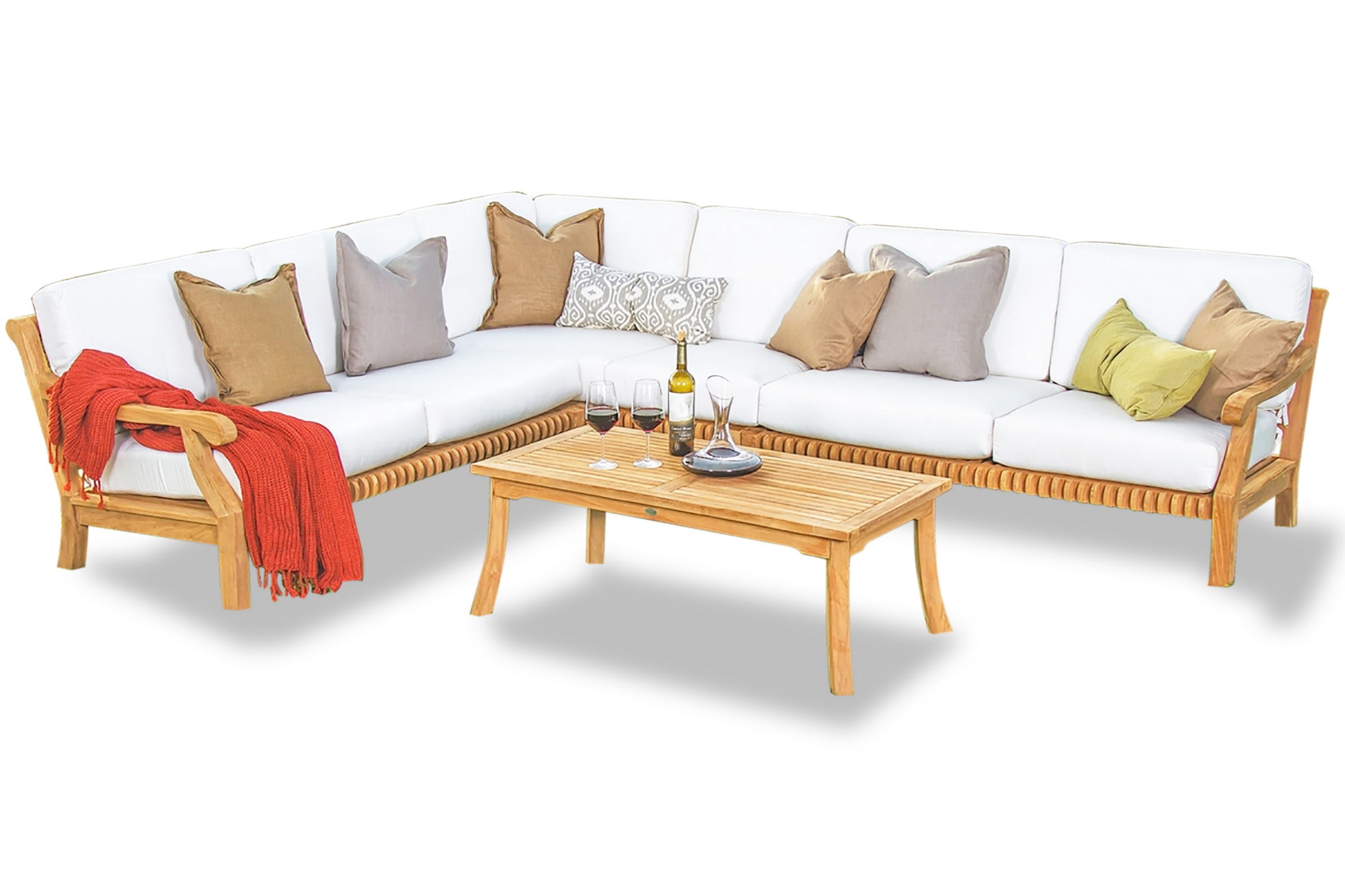 Giva Sectional 5 Pc Sofa Set: 2 Sofas(Left & Right), Corner Piece ...