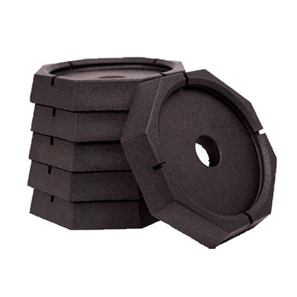 SnapPad Permanently Attached 9 Inch Motorhome Leveling Jack Pad, (6 ...
