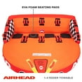 AirHead Great Big Mable Towable | 1-4 Rider Tube Boating and Water ...