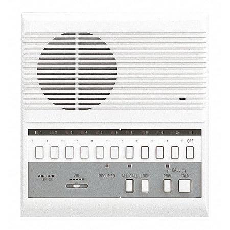 Aiphone LEF-10S Open Voice Selective Call Master Intercom with All-Call ...