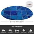59.1in Round Blanket Light Weight Anti-Wrinkle Anti-Allergy Non ...