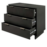 Manhattan Comfort Granville Standard Engineered Wood Dresser in Dark ...