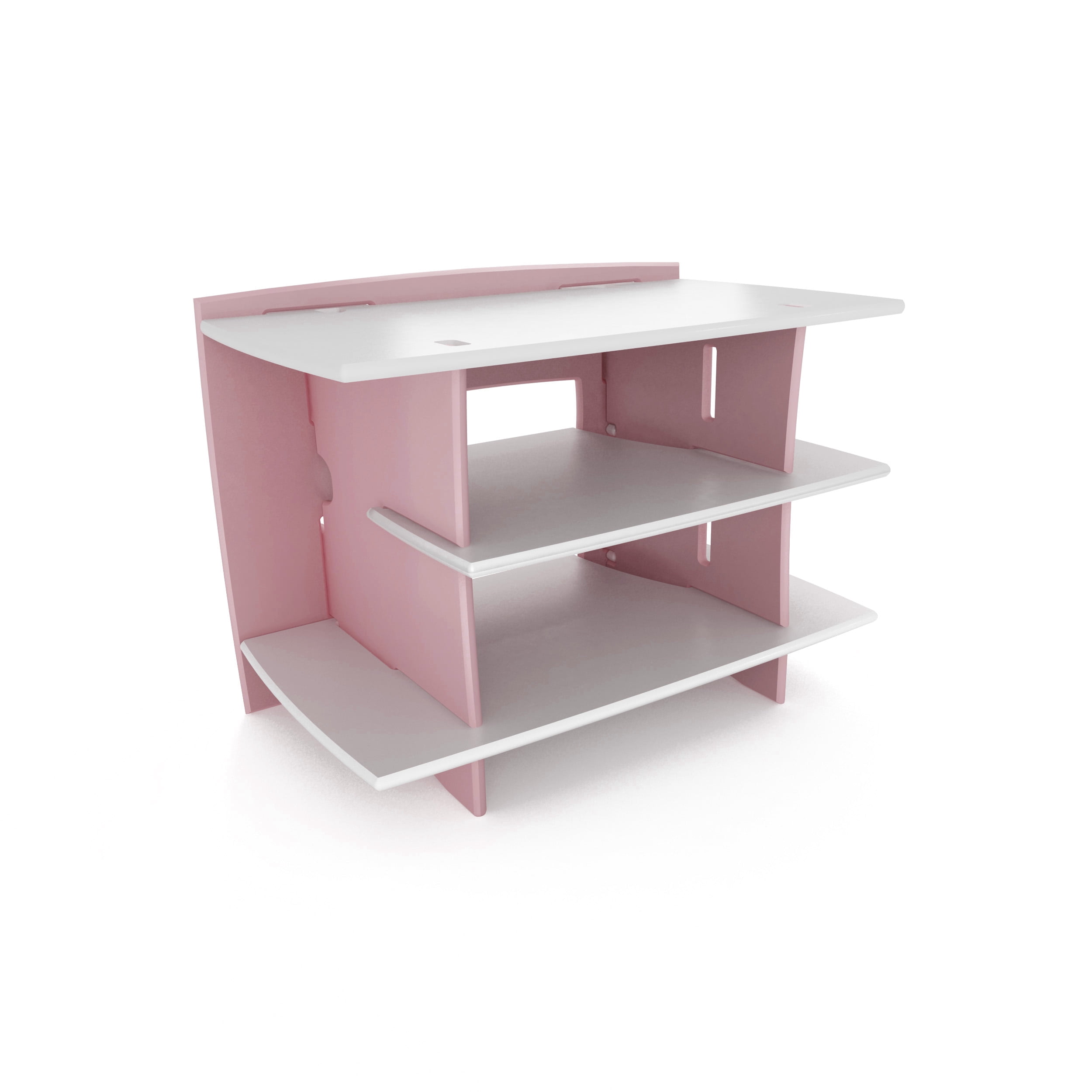 Legare Kids Gaming Stand, No Tools Assembly, Gaming Center, Pink and ...