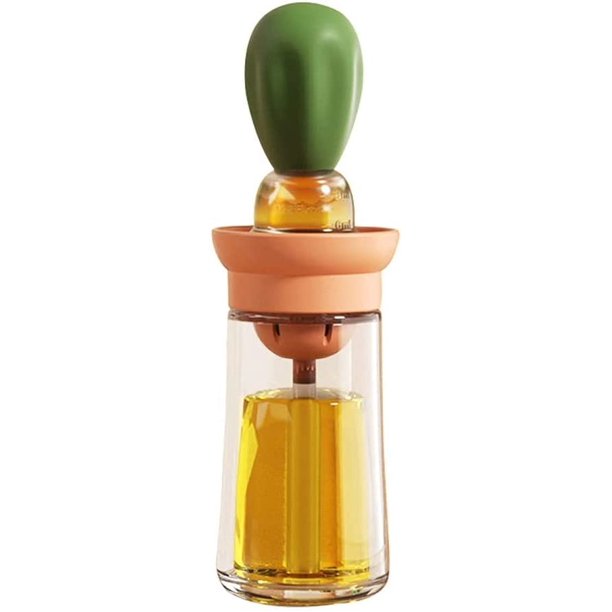 Oil Dispenser Bottle and Silicone Brush 2 in 1, Silicone Dropper ...
