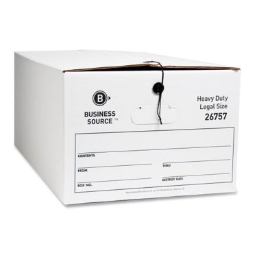 Business Source, BSN26756, Heavy Duty Letter Size Storage Box, 12 ...