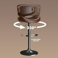 Bar Stools Adjustable Swivel Barstools Counter Stools with Back Sets of ...