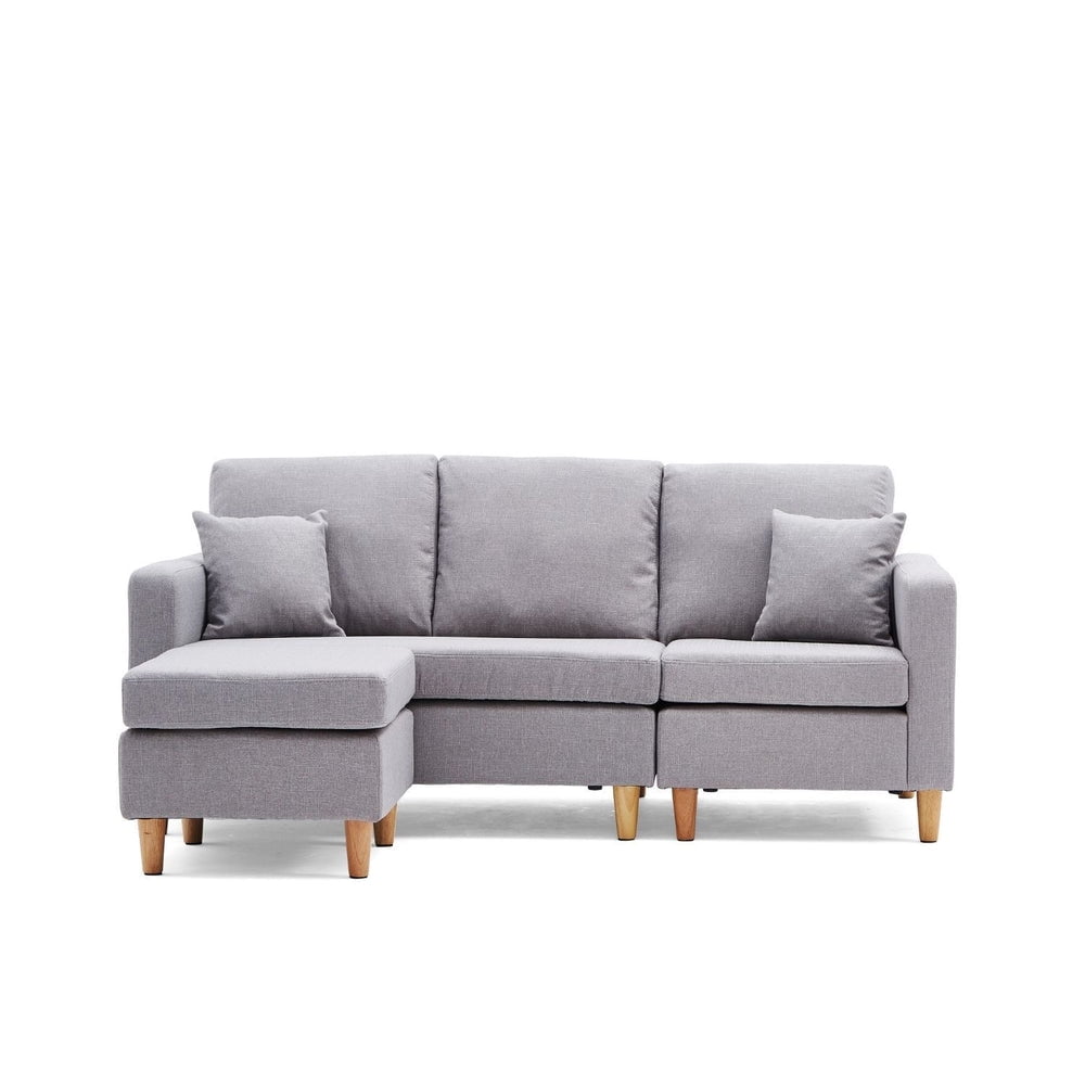 Valolam Compact Sectional - LightGrey - Walmart.com