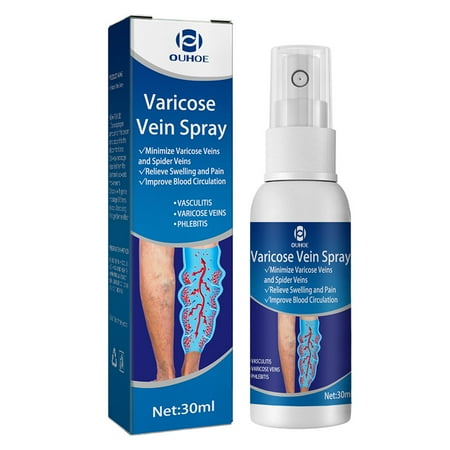 Clairlio Varicose Vein Spray Soothing Leg Acid Bilges Itching Solution ...