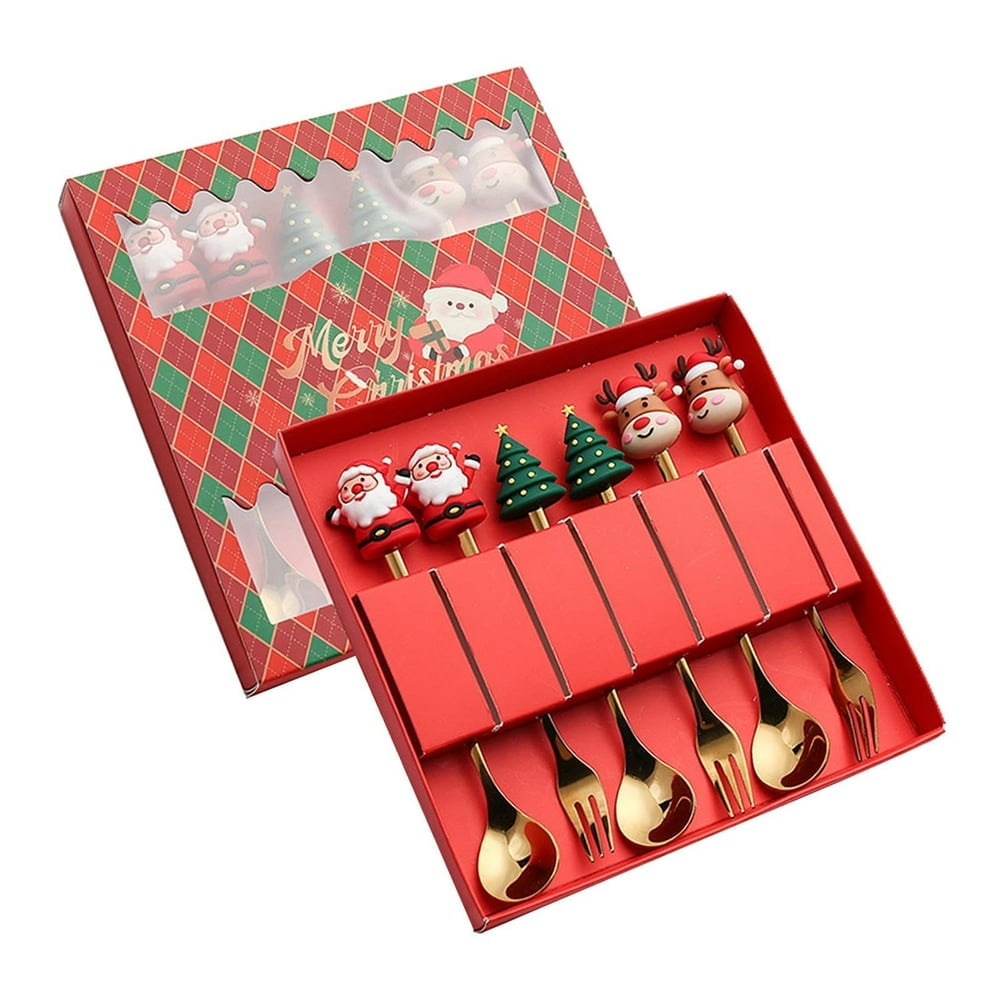 Click here for Pengxiang 6pcs Cutlery Kits Christmas Spoons Forks... prices