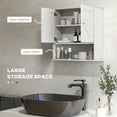 Smuxee Bathroom Wall Storage Cabinets with Door and Open Shelves,over ...
