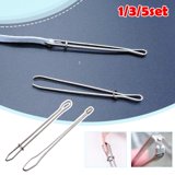 Elastic Cord Rope Threader Clips Tweezer Elastics Sewing DIY Tools O8H1 ...