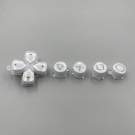Replacement Plastic Crystal Buttons ABXY D Pad Driection Key Kit For ...