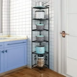 tonchean 6-Tier Carbon Steel Kitchen Corner Shelf Rack Free Standing ...