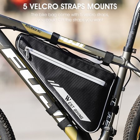 Mymisisa WEST BIKING Bicycle Top Tube Front Bag Waterproof MTB Bike ...