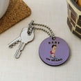 Baby On Skate Board Funny Humor Wood Wooden Round Keychain Key Chain ...
