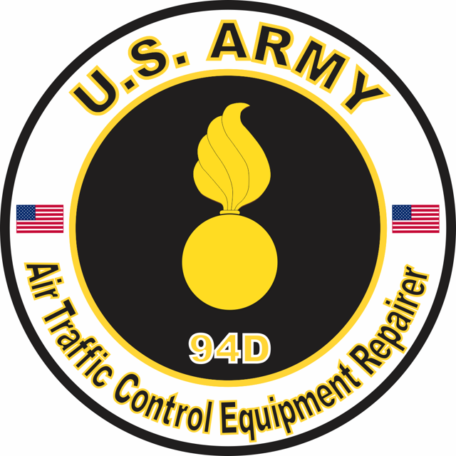 3.8 Inch U.S. Army MOS 94D Air Traffic Control Equipment Repairer ...